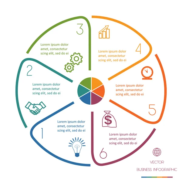Multi-coloured ring Infographic three positions Stock Vector Image by ...