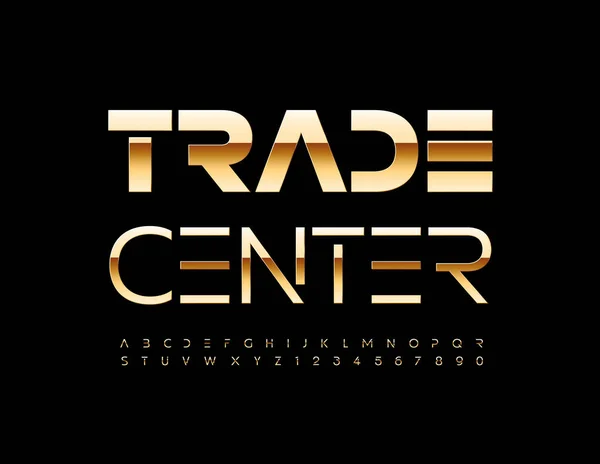 Vector Modern Banner Free Trade Font Alphabet Letters Numbers Set Stock ...