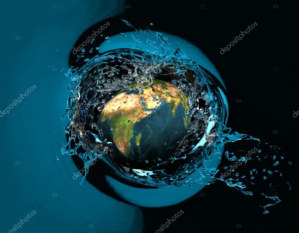 Globe with fur continents — Stock Photo © idcde #52005487