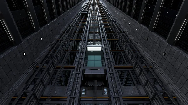 3d rendering. An Elevator shaft - Stock Image - Everypixel