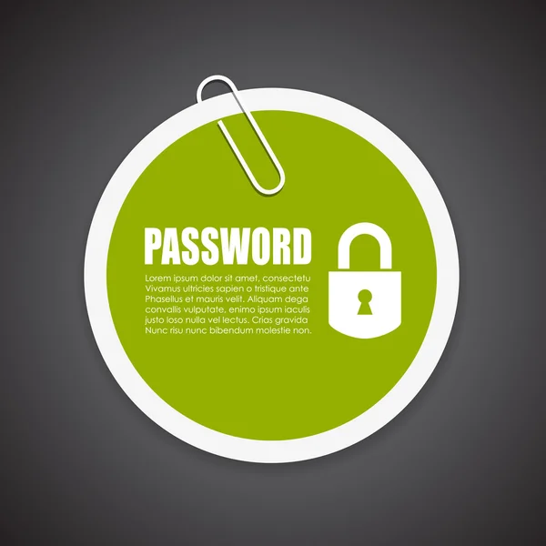 Password protected warning sign Stock Vector by ©Arcady 263855942