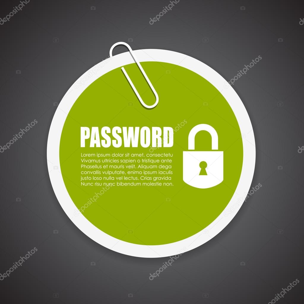 Password protected information sticker Stock Vector Image by ©Arcady ...