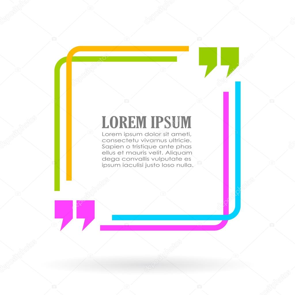 Color quote text frame Stock Vector Image by ©Arcady #113431186
