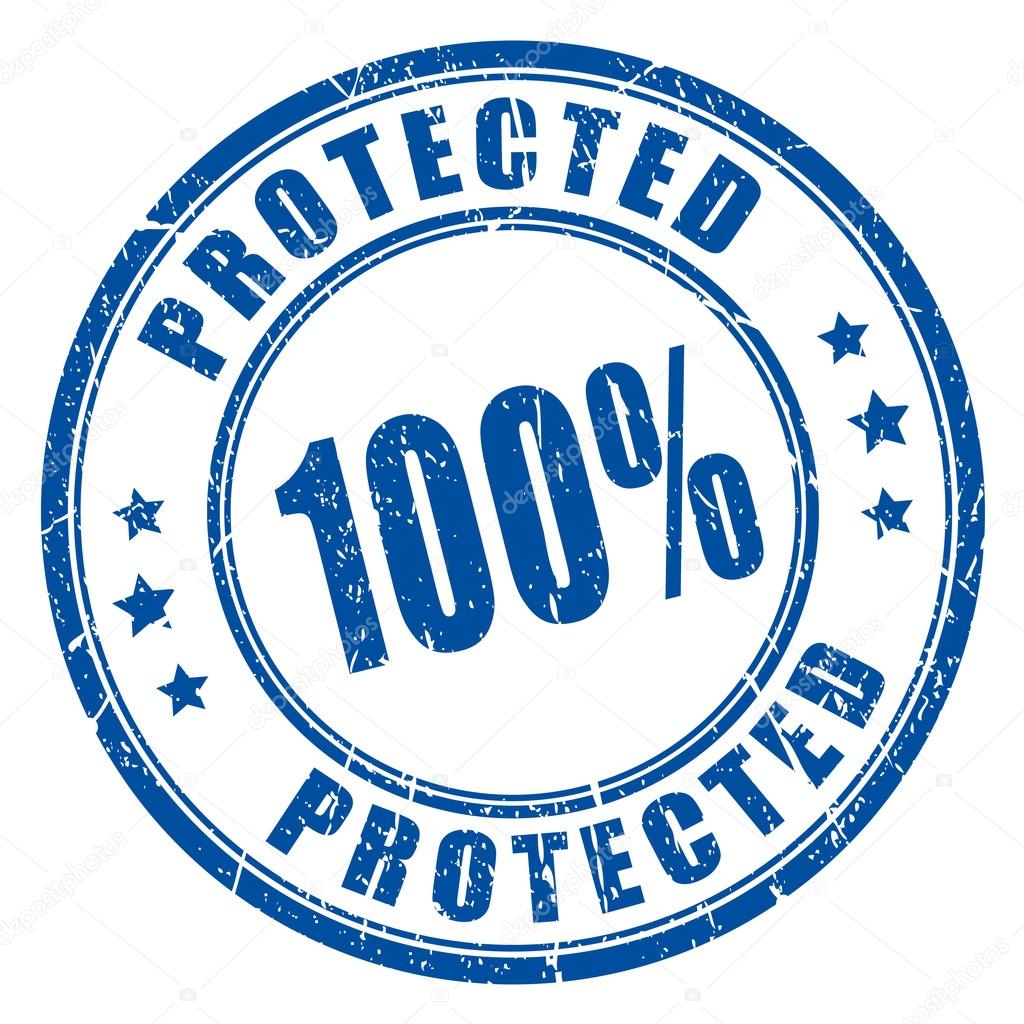 100 protection rubber stamp Stock Vector by ©Arcady 115079124