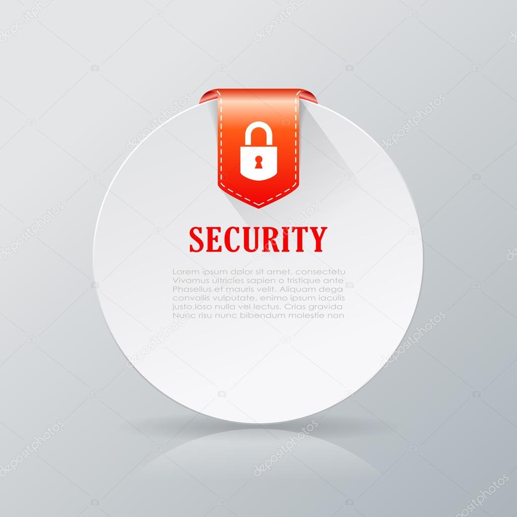 Security notice web card Stock Vector Image by ©Arcady #123023922