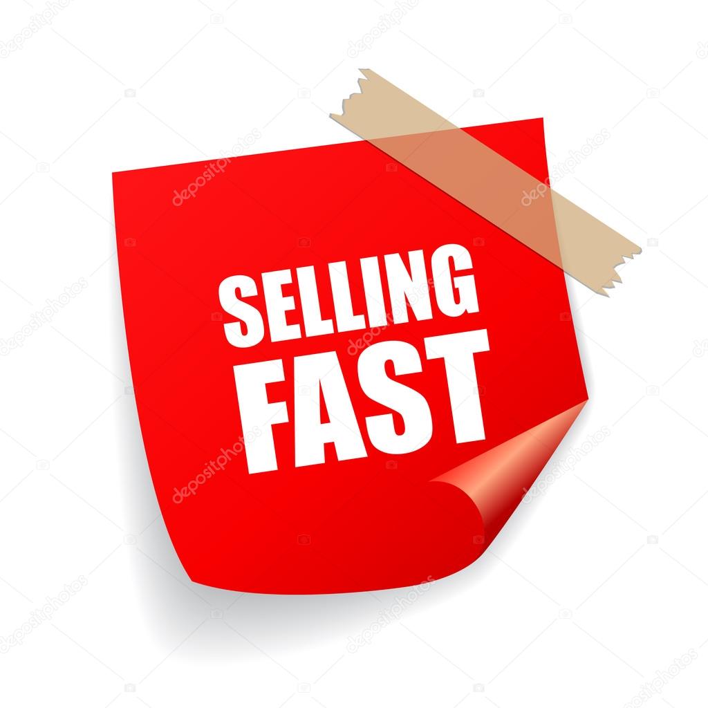 Selling fast sticker — Stock Vector © Arcady #123023930