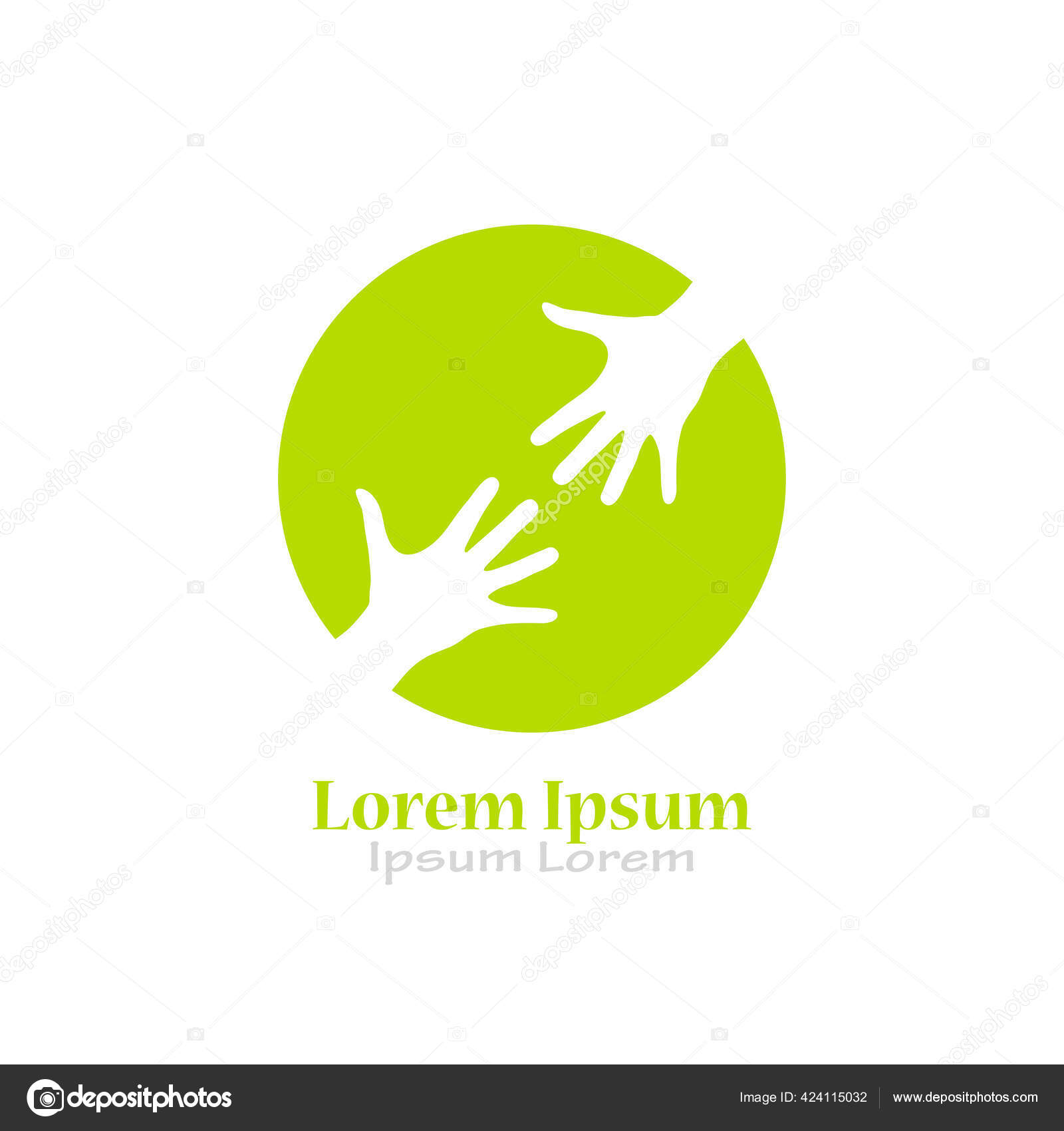 Charity Help Logo White Background Stock Vector Image by ©Arcady #424115032