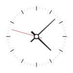 Clock Icon Minimalistic Flat Style Timer White Background Business ...