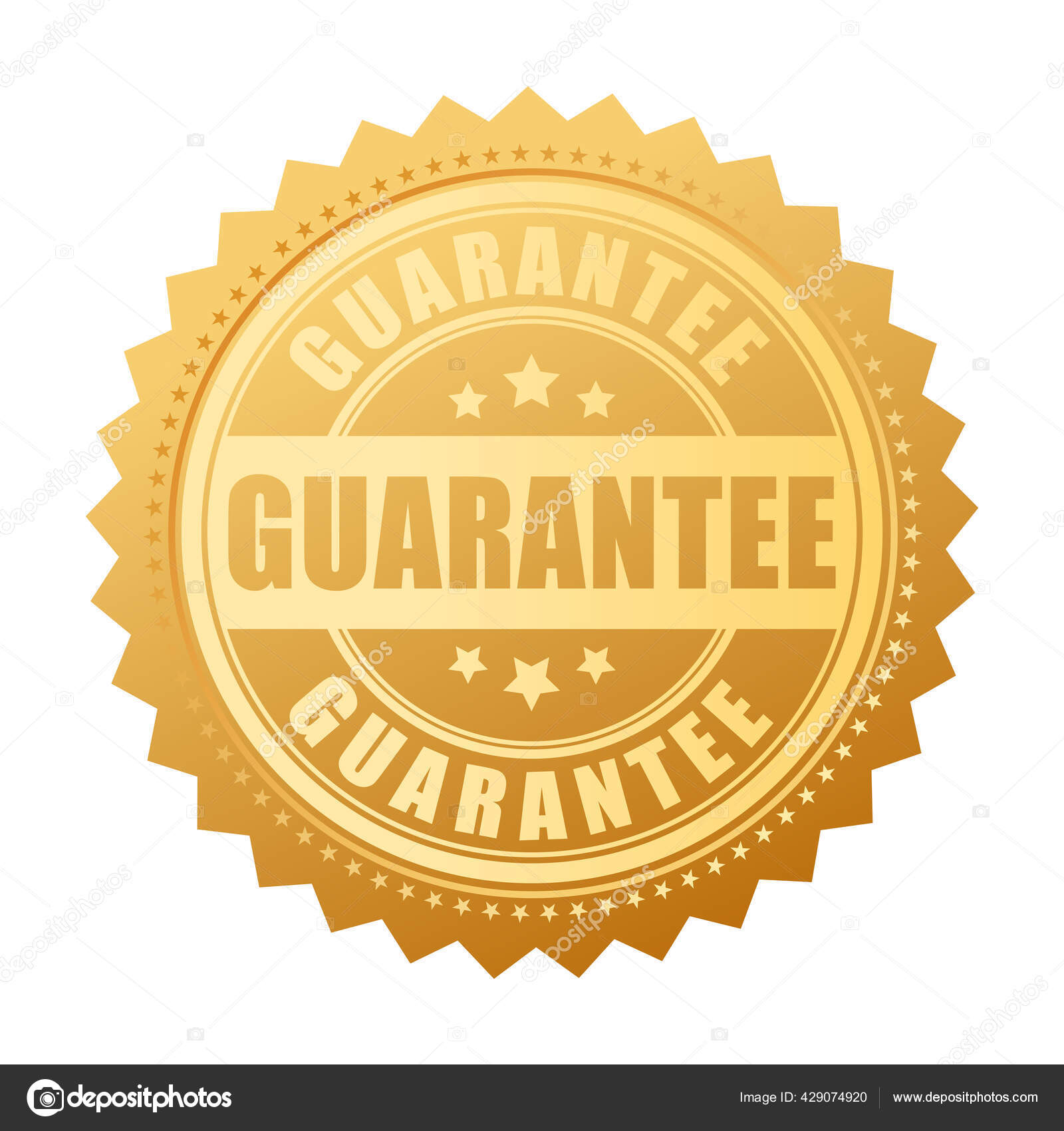 Gold Guarantee Vector Seal Stock Vector by ©Arcady 429074920