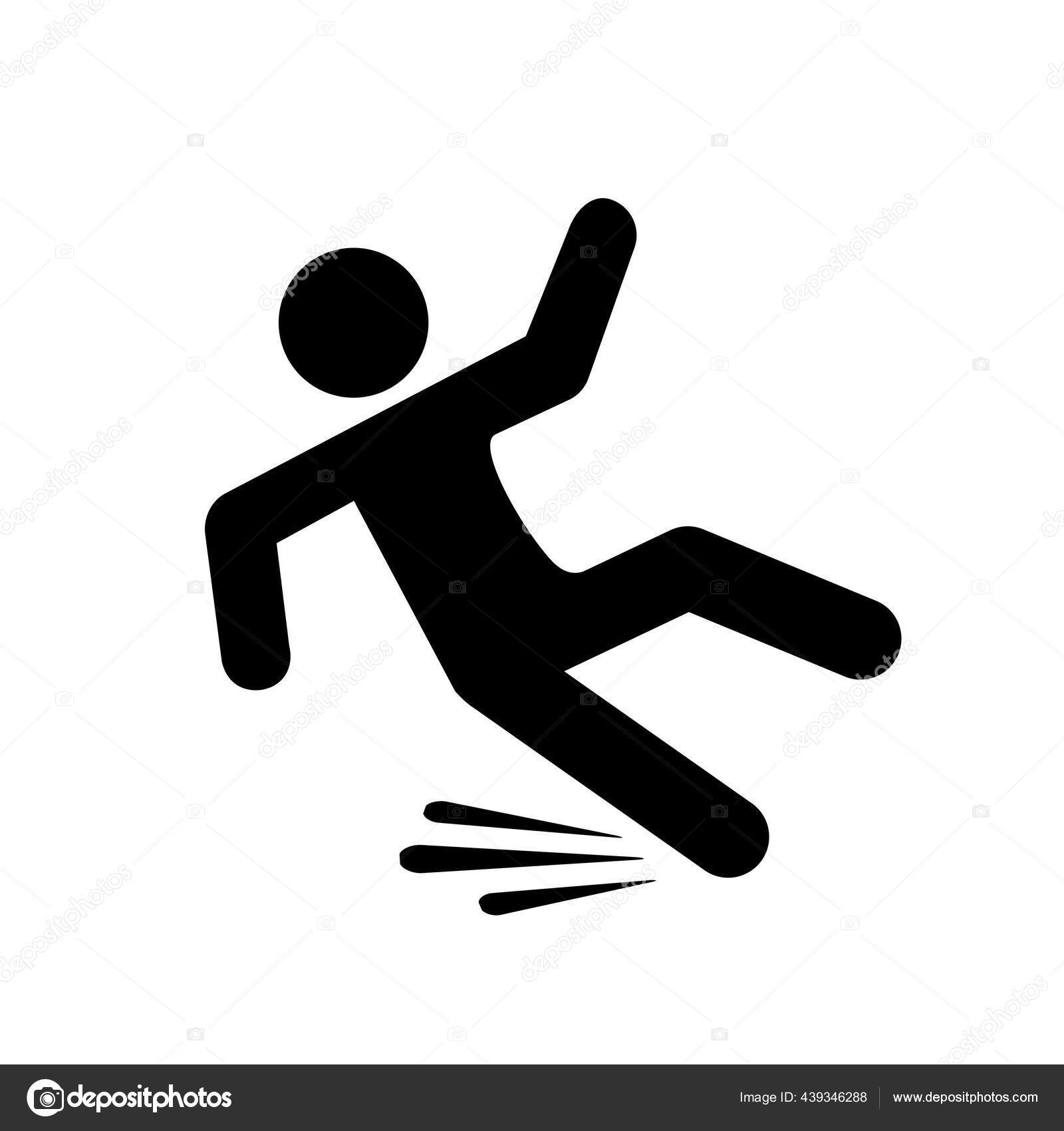 Fall Hazard Vector Pictogram Stock Vector by ©Arcady 439346288