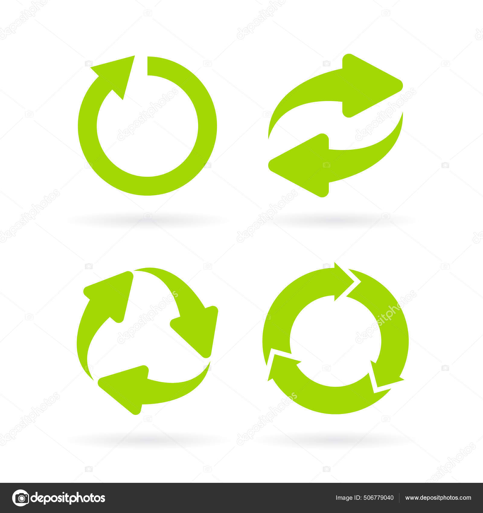 Eco Cycle Abstract Vector Symbol Stock Vector by ©Arcady 506779040