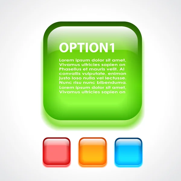 Vector glass square buttons Stock Vector Image by ©Arcady #13652991