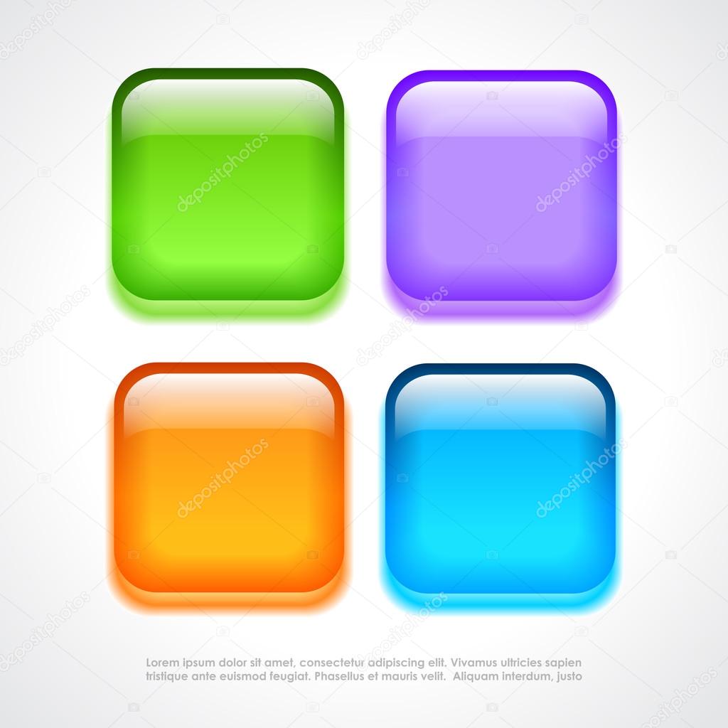 Square web buttons Stock Vector by ©Arcady 55910517 Square web buttons Stock Vector by ©Arcady 55910517