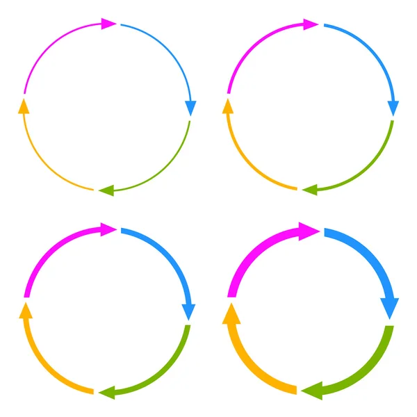 Four segments Vector Art Stock Images | Depositphotos