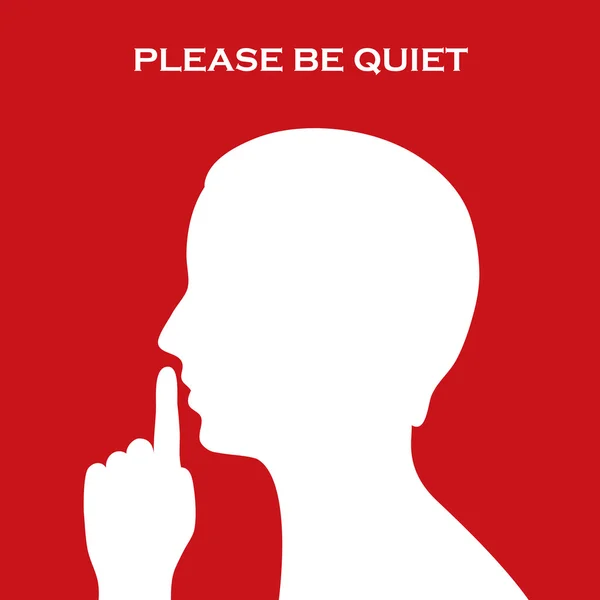 ᐈ Be quiet sign stock icon, Royalty Free quiet pictures | download on ...