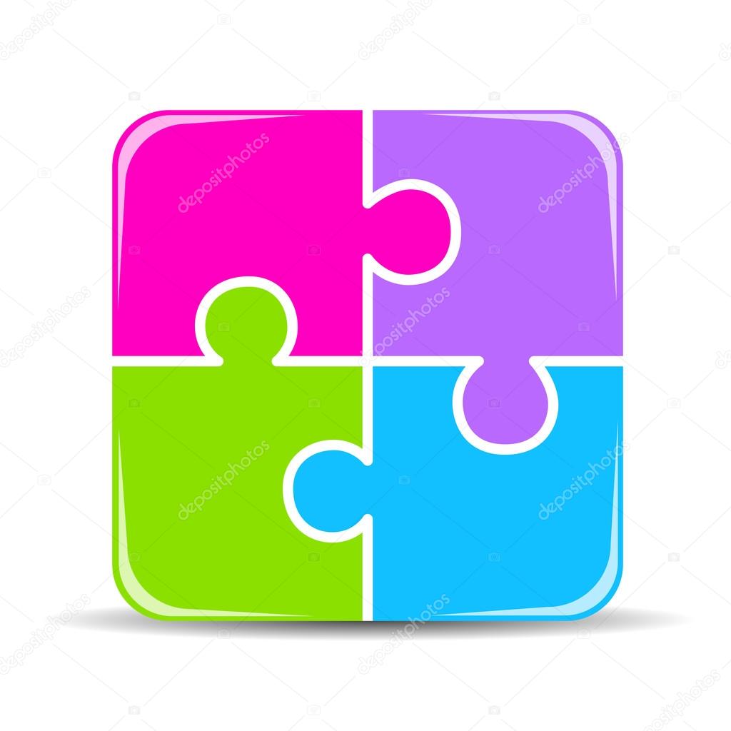 Four part puzzle diagram — Stock Vector © Arcady #85348614 Four part puzzle diagram — Stock Vector © Arcady #85348614