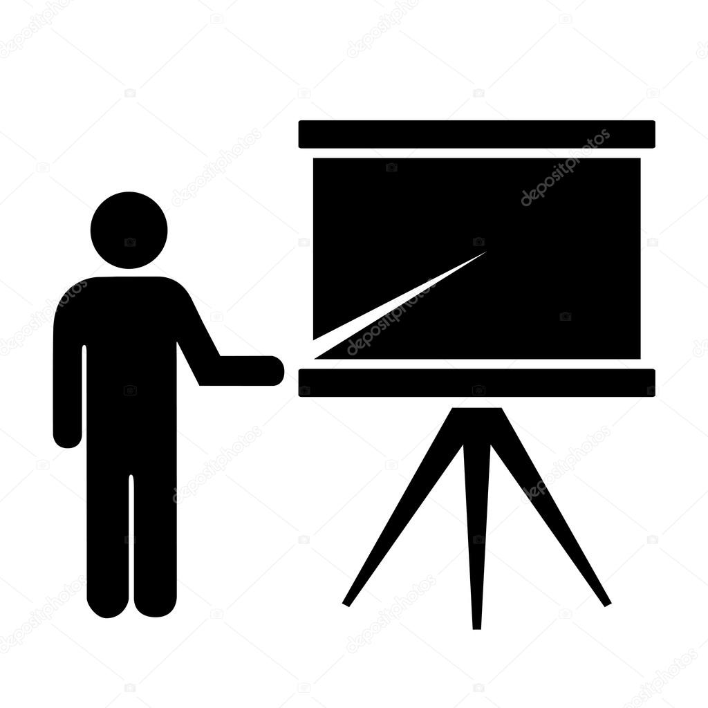 Icône formateur / conférencier — Image vectorielle Arcady © #89969396