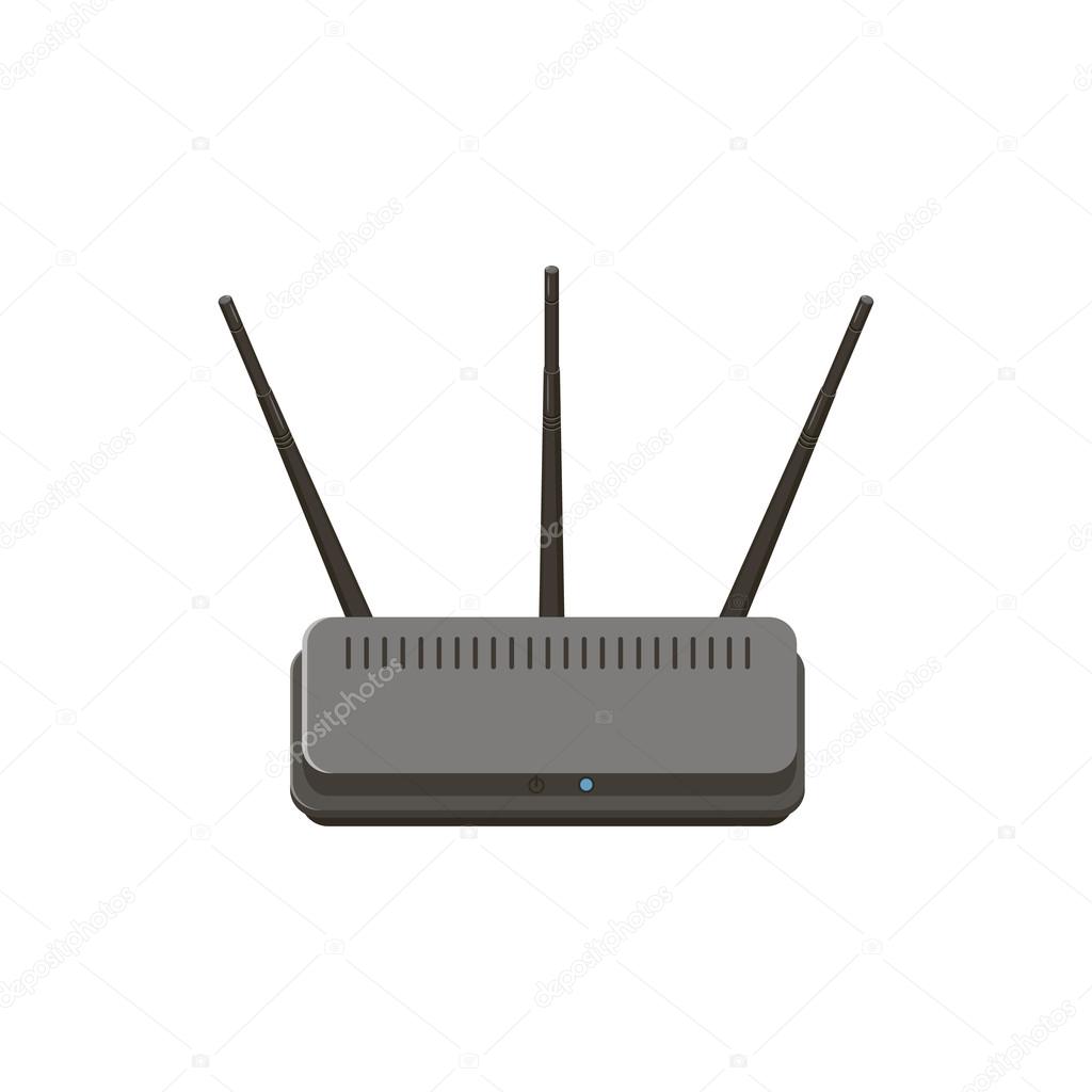 Icono del router inalámbrico, estilo de dibujos animados 2023