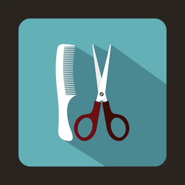 Scissors and comb icon, simple style Stock Vector Image by ©ylivdesign ...