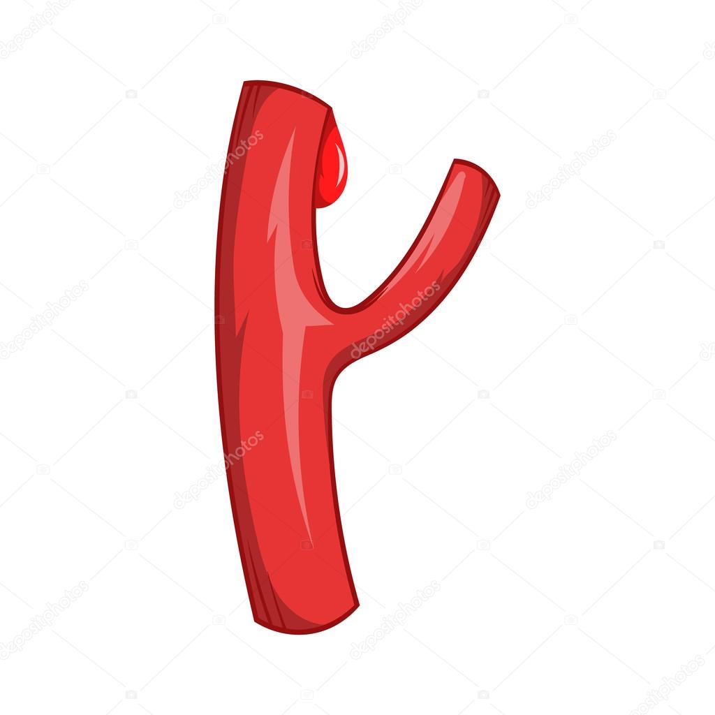 Blood vessel icon, cartoon style Stock Vector Image by ©ylivdesign ...