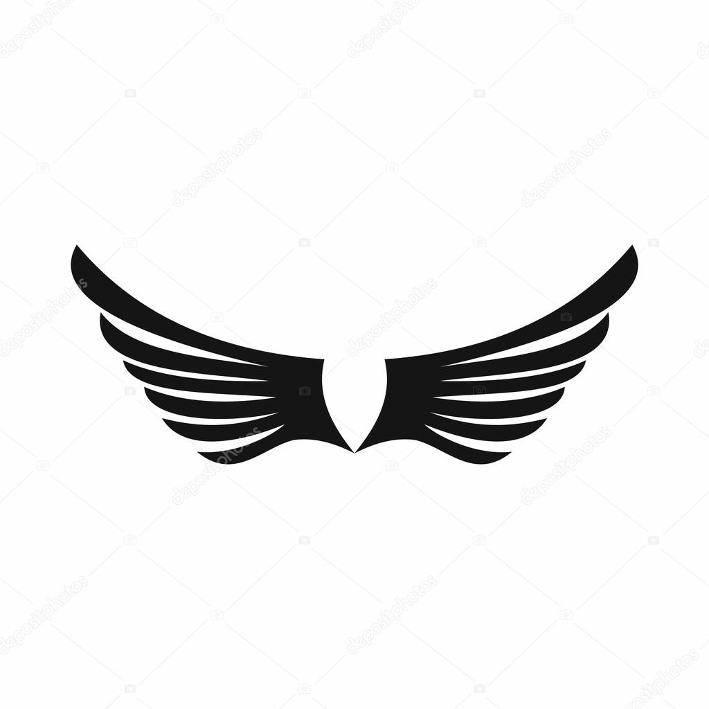 Wing icon, simple style Stock Vector Image by ©ylivdesign #116539984