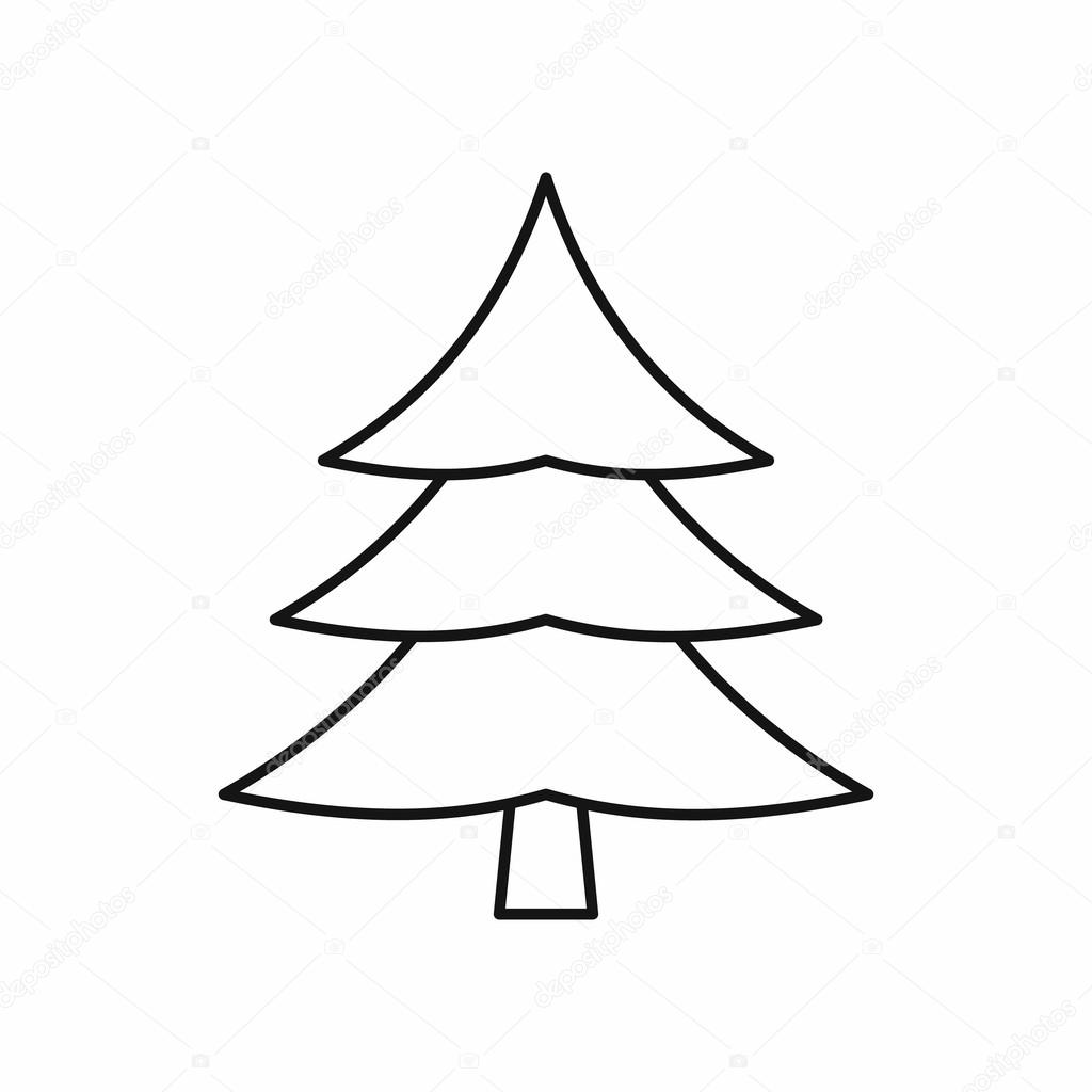 Fir tree icon, outline style — Stock Vector © ylivdesign #117095850 Fir tree icon, outline style — Stock Vector © ylivdesign #117095850