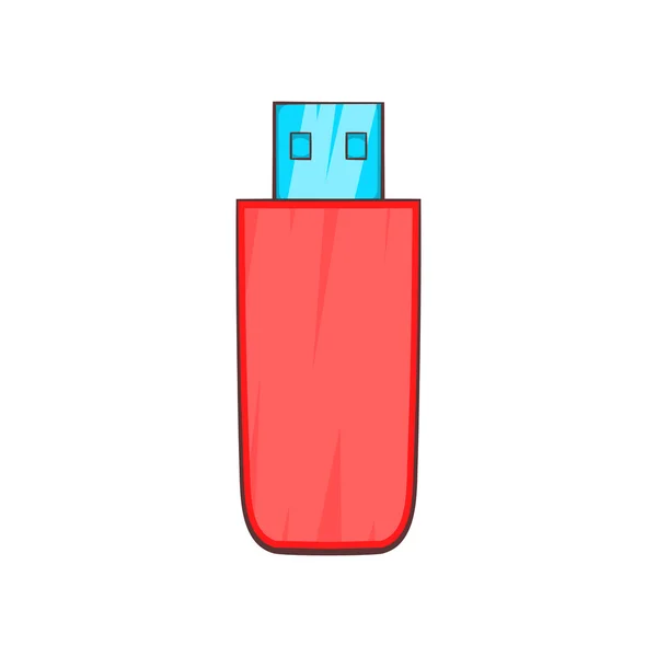 Animado: usb | Icono de unidad flash USB, estilo de dibujos animados — Vector de stock ...