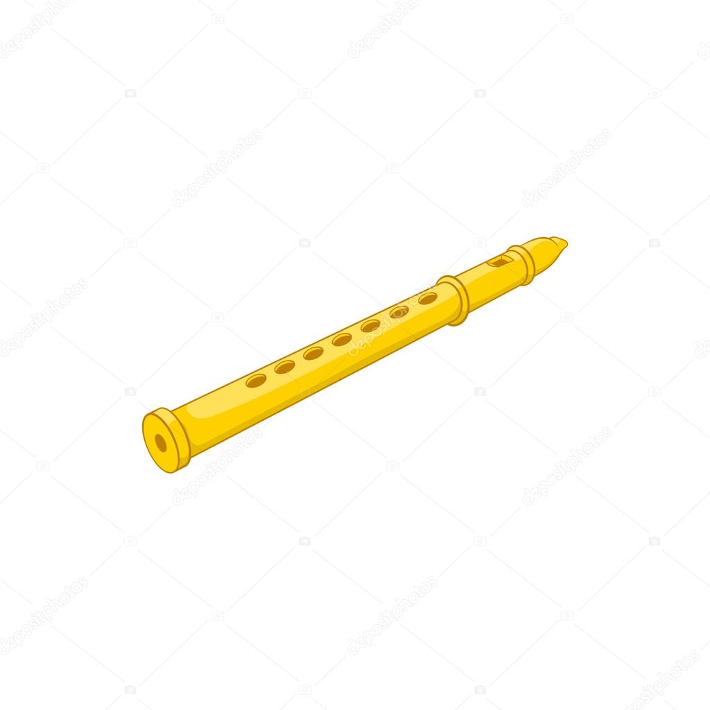 Flute icon, cartoon style Stock Vector Image by ©ylivdesign #118290510