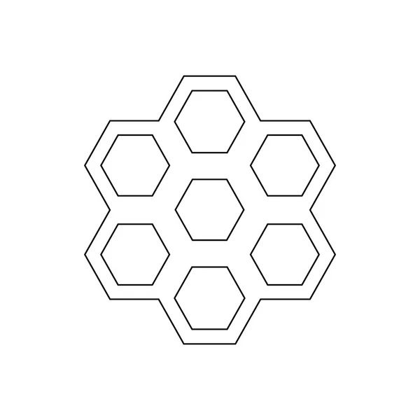 contour en nid d'abeille — Image vectorielle #18652303