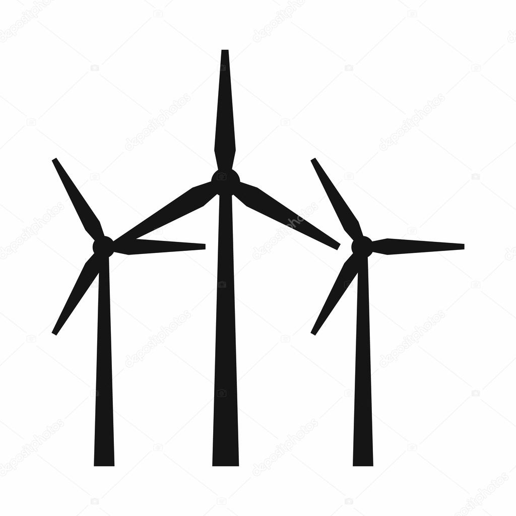 Wind turbines icon, simple style — Stock Vector © ylivdesign #122936356 Wind turbines icon, simple style — Stock Vector © ylivdesign #122936356