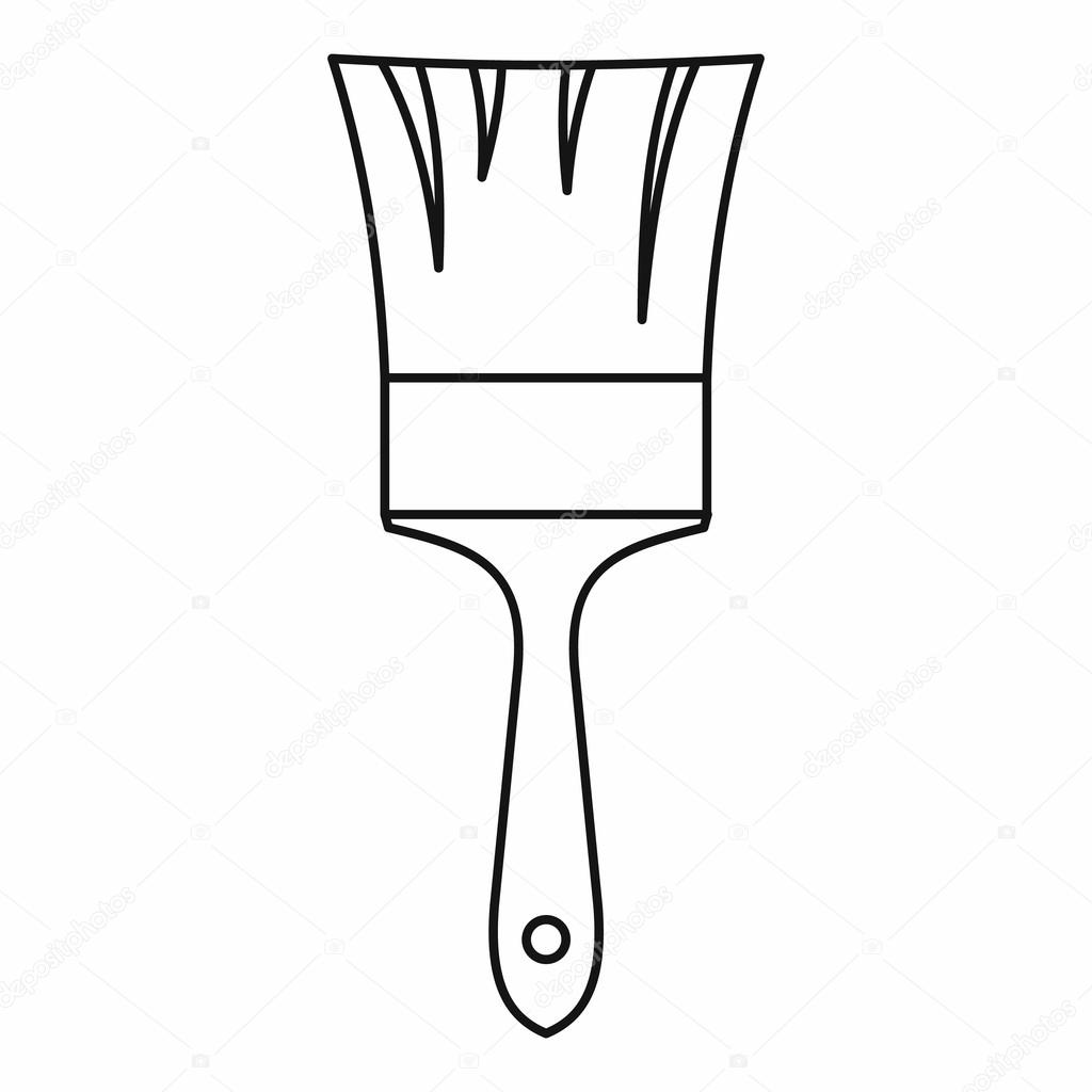 Paint Brush Outline