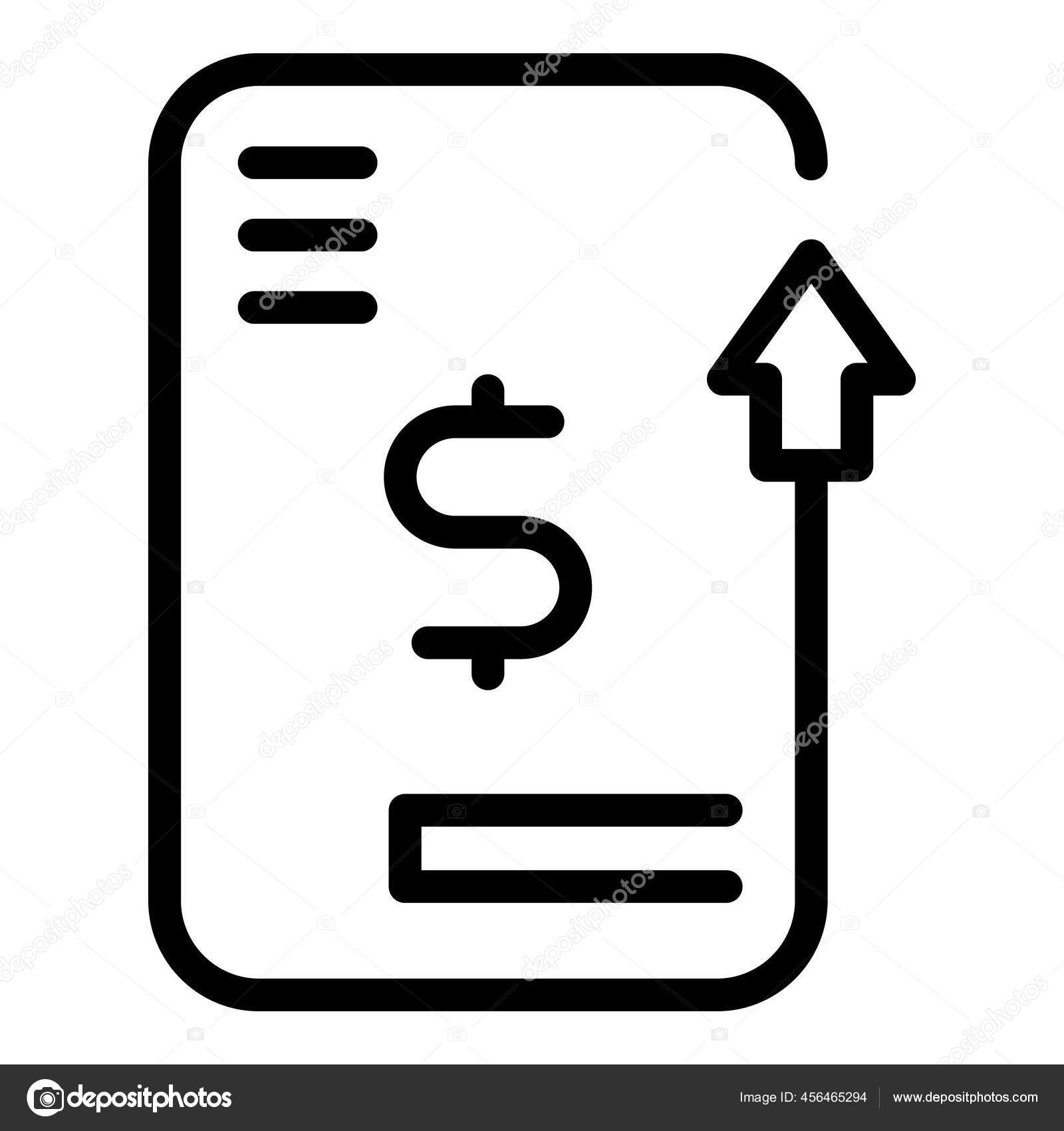 Online Transfer Money Icon Outline Online Transfer Money Vector Icon ...