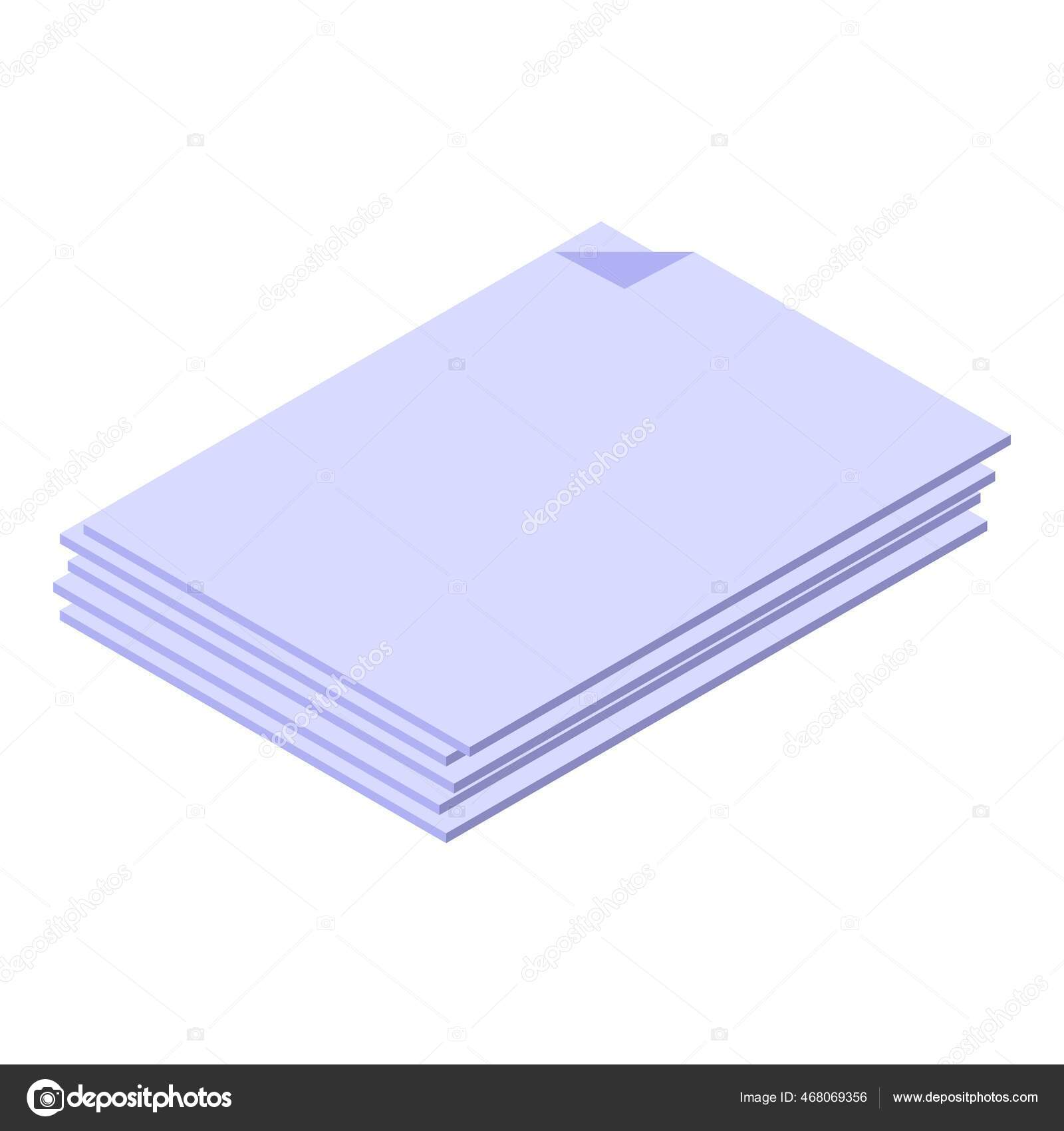 Paper sheets icon, isometric style Stock Vector Image by ©ylivdesign ...