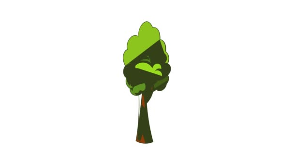 Cartoon isolated tree on white background Stock Vector by ©acidburn 6497170