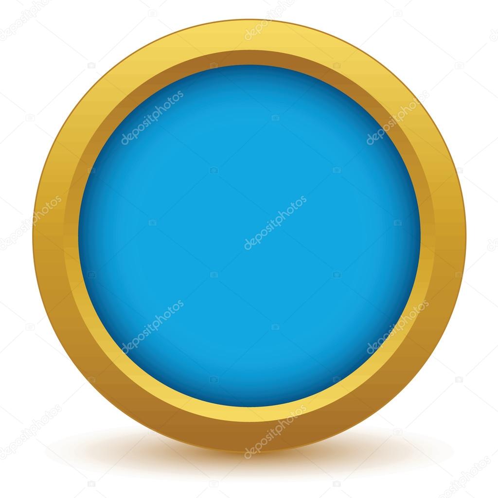 Gold empty icon Stock Vector Image by ©ylivdesign #70213961