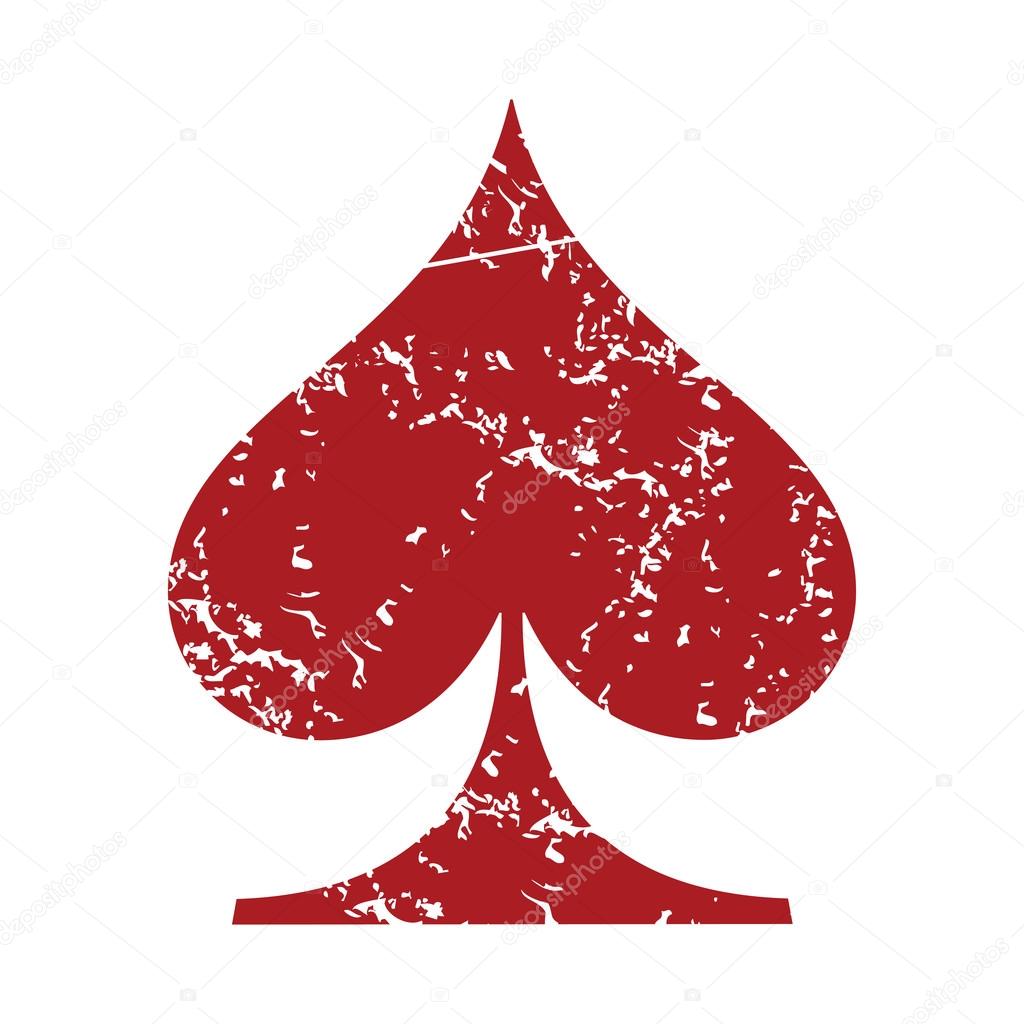 Red grunge spades card logo Stock Vector Image by ©ylivdesign #71321869