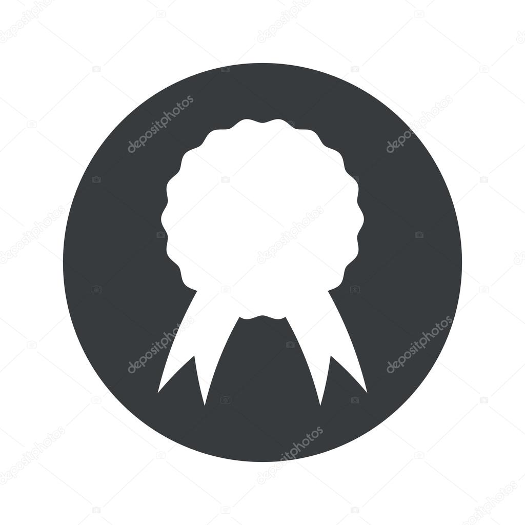 Monochrome round certificate seal icon Stock Vector Image by ...
