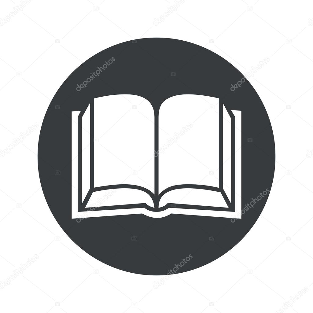 Monocromo icono libro redondo Vector de stock #76767813 de ©ylivdesign