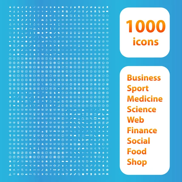 1000 icons beyaz set Vector Art Stock Images | Depositphotos