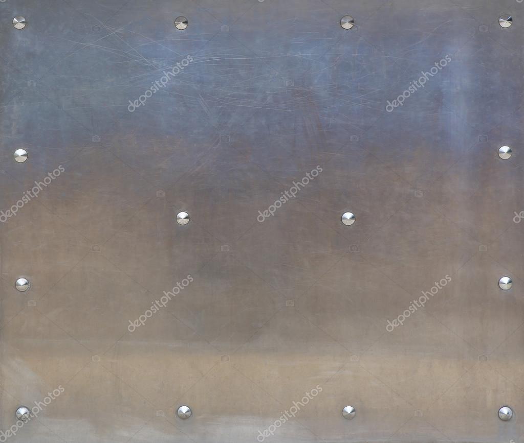 Stainless steel with rivets — Stock Photo © Apriori #70449277