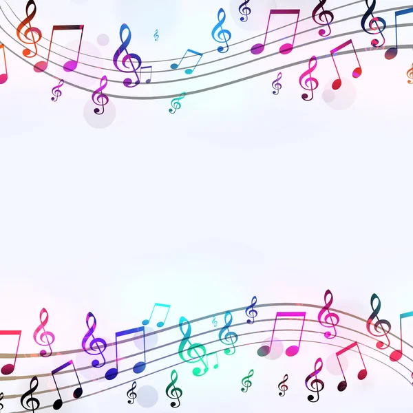Music Notes Bright Funky Background Stock Photo by ©alexaldo 83006614