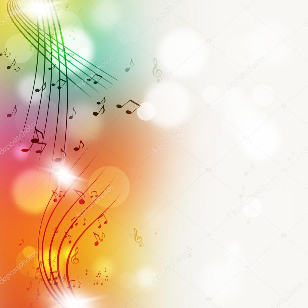 Muisc Notes Multicolor Bright Background Stock Photo by ©alexaldo 54916769
