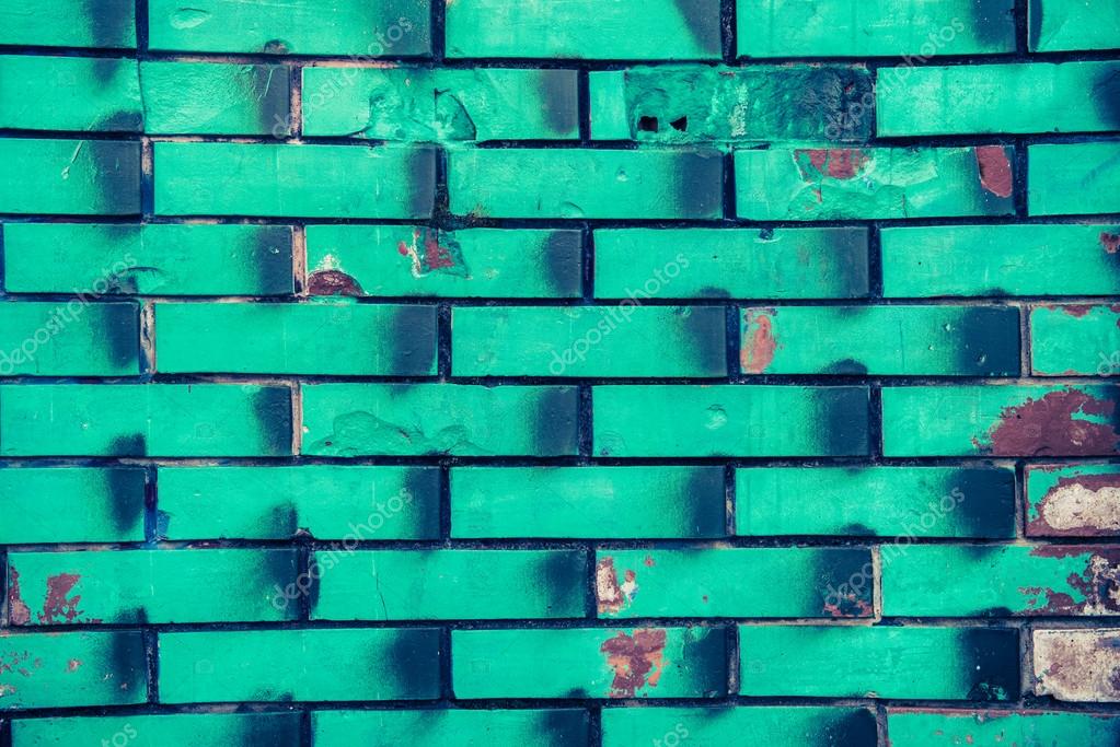 Green bricks wall Stock Photo by ©uroszunic 101746032
