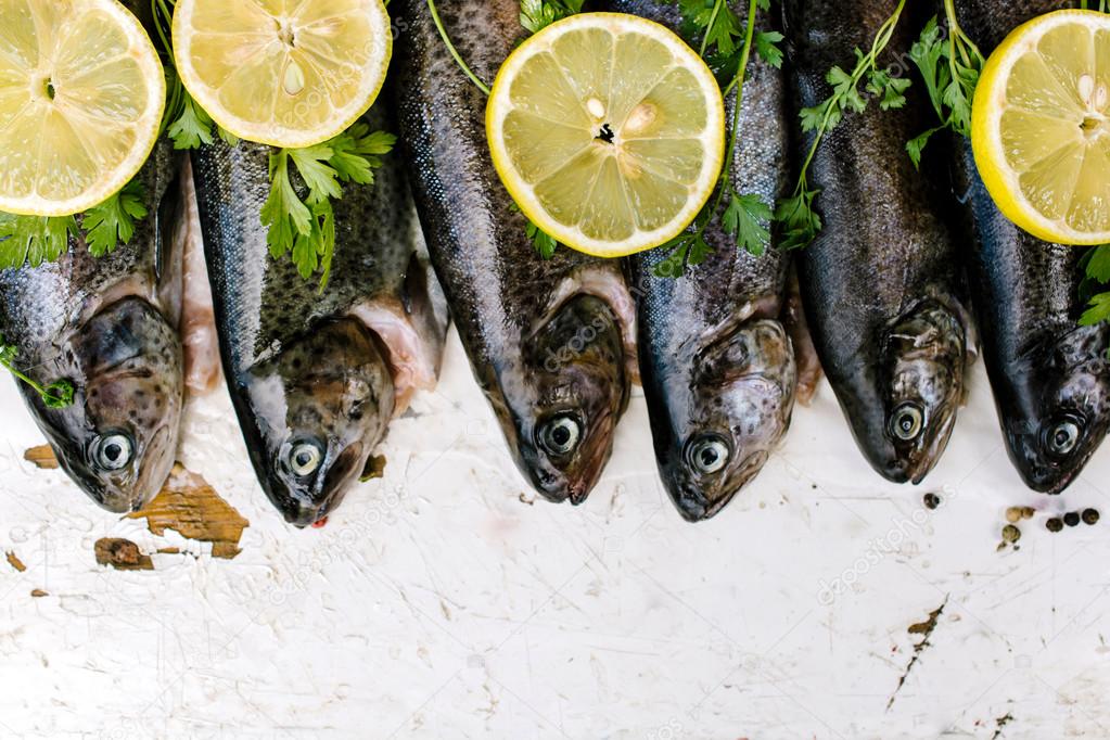 Group of trout fish Stock Photo by ©uroszunic 79973242