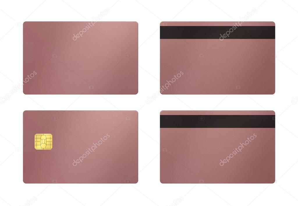Rose gold card with white background — Stock Photo © realcg #104744588