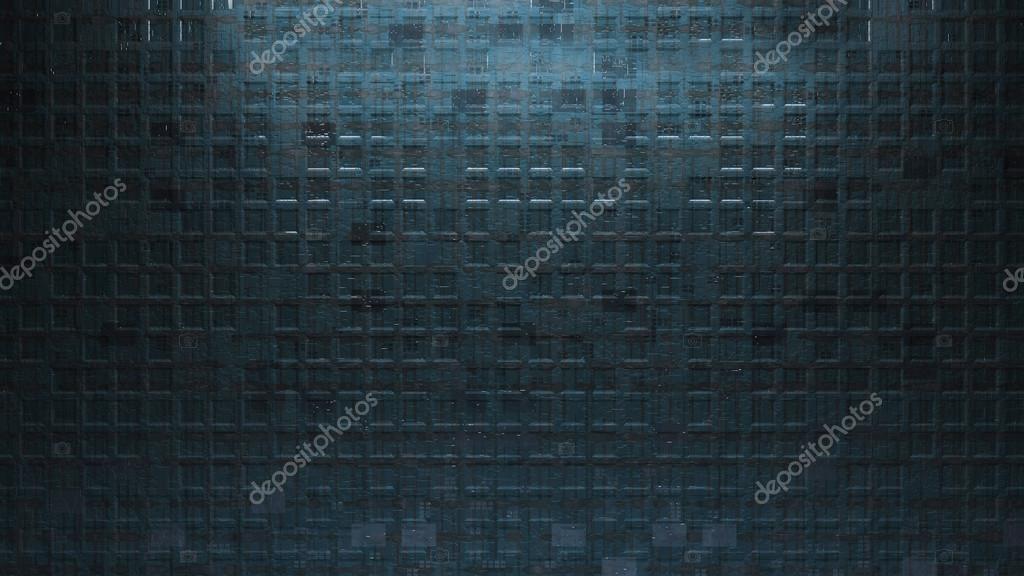 Metal square wall background blue Stock Photo by ©realcg 85138716