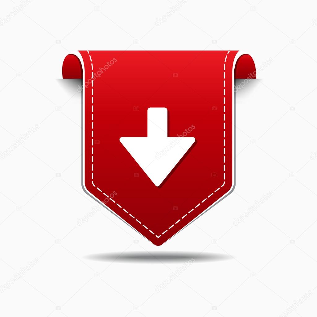 Red Down Arrow Icon