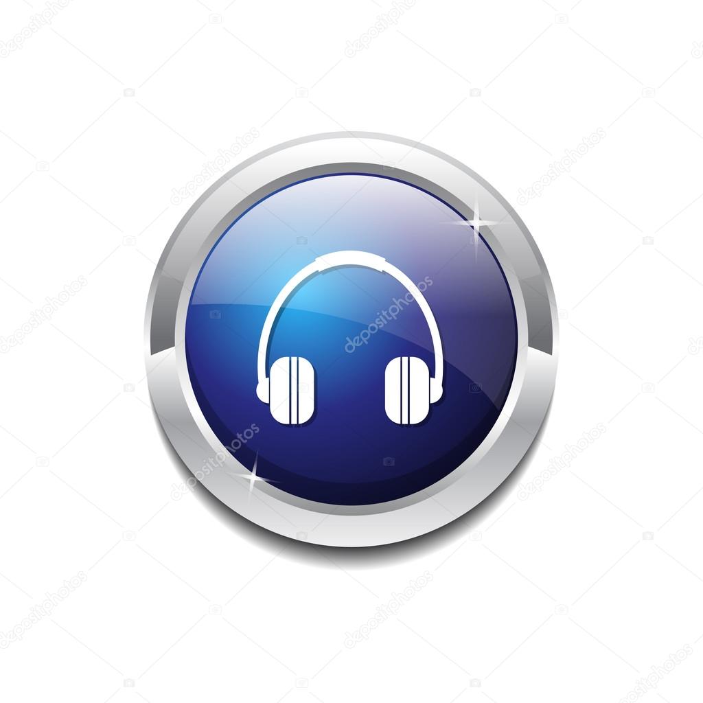 Head Phone Icon Button Stock Vector Image by ©rizwanali3d #63477269