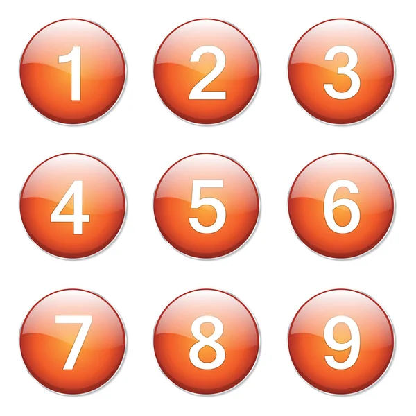 Conjunto de iconos de recuento de números Vector de stock por ...