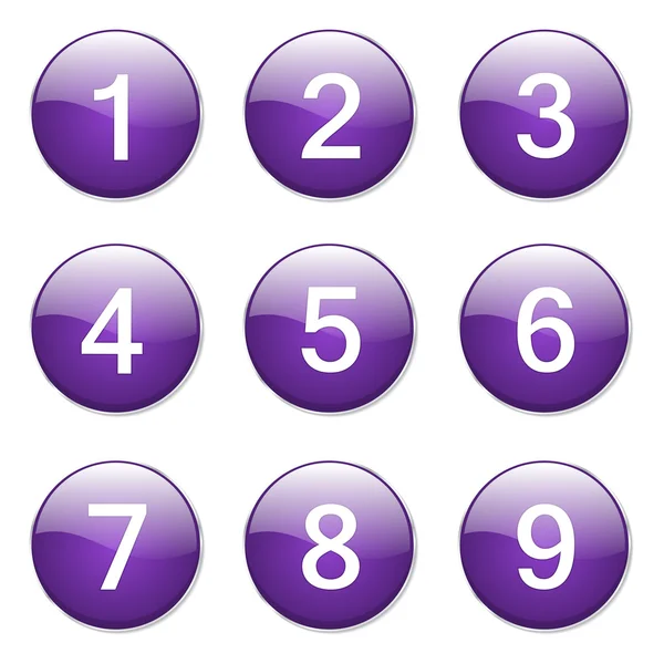 Numbers Counting Button Icon — Stock Vector © rizwanali3d #65421409